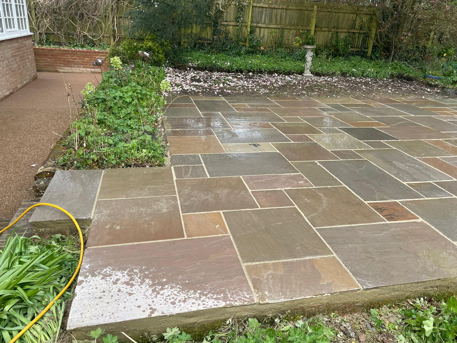 Indian Sandstone Patios Northeast Wales | Sandstone Patios, Paths and ...
